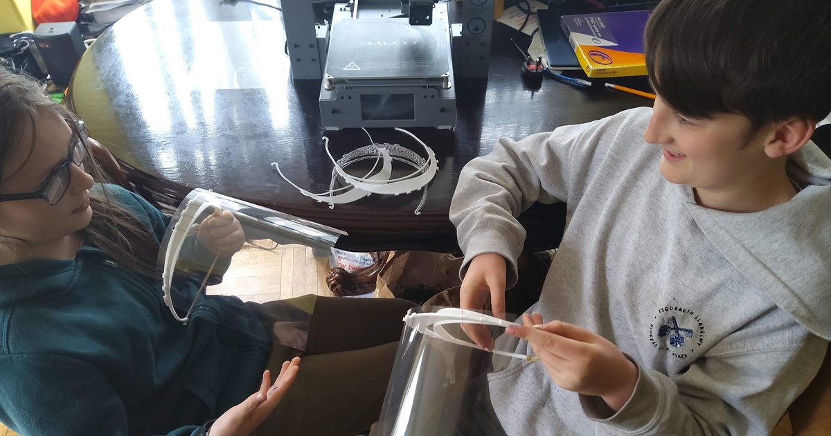 Vicar co-ordinates hub to make face shields - The Church in Wales